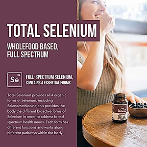 Total Selenium - 200 mcg, Plant-Based Selenium - Full Spectrum, Contains 4 Essential Organic Forms of Selenium Including Selenomethionine - Derived from Garlic - 60 Capsules