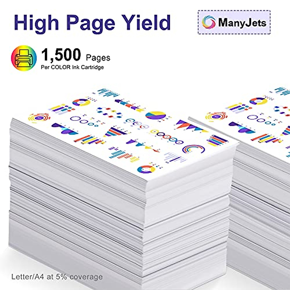 ManyJets LC3019XXL Compatible Ink Cartridge Replacement for Brother LC3019 LC3019XXL LC3017 Work with Brother MFC-J5330DW MFC-J6930DW MFC-J6530DW MFC-J5335DW MFC-J6730DW Printer (2C,2M,2Y,6-Pack)