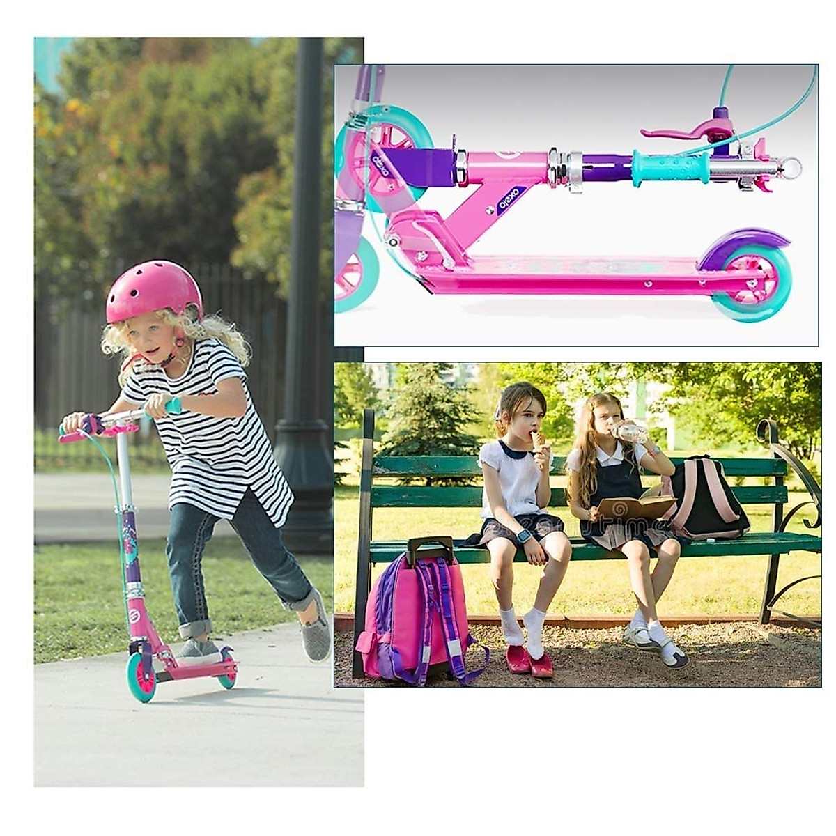 SZNWJ ygqtbc Kick Scooter for Adults, Teens | Foldable, Lightweight w/Wheel Bearings | Height-Adjustable, 220LB Max Load (Color : Blue)