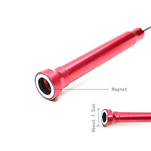 24.4 in Claw Grabber Tool,Bendable Hose Reacher Pickup with LED Light,4 Claw Picking Tool for Garbage Litter Pick Home Sink Drain and Metal small items.