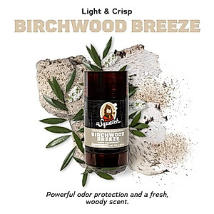 Dr. Squatch Manly Soap and Deodorant Variety Pack - Handmade with Organic Oils, Aluminum-Free - Birchwood Breeze and Fresh Falls