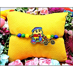 DEKORASI Shinchan Rakhi for Brother - Rakhi Thread for Bhai, Bhaiya | Raksha Bandhan Rakhi Dora Bracelet Kalwa for Bro, Sister | Indian Traditional Festival