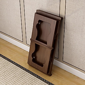 Retro Foldable Coffee Table, Japanese Tatami Table, Bay Window Zen Tea Table, Multifunctional Low Table (Color : A, Size : 60 * 30 * 27.5cm)