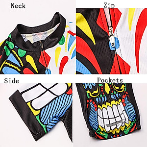 Men's Cycling Jersey and Shorts Set Short Sleeved Bike Jersey and Shorts Mountain Clothing Summer Wear Quick-Dry