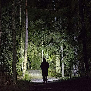 Feit Electric LED Tactical Flashlight - Aluminum Alloy - Zoomable Strike Bezel; Illuminate up to 1,000 feet - Adjustable Brightness 600 to 1700 Lumen | Requires 4-C Batteries