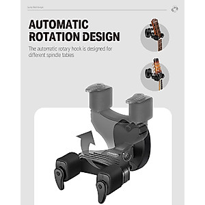 Donner Guitar Wall Mount Locking 3-Pack, Guitar Wall Hangers Auto Lock for Acoustic Electric Guitar Bass Mandolin, Black