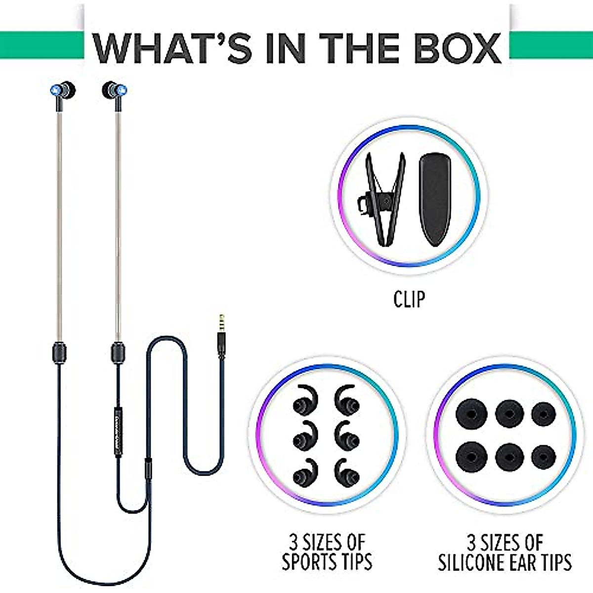 DefenderShield EMF-Free Air Tube Stereo Earbud Headphones - Universal Radiation Free Wired Headphones with Mic & Volume Control