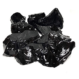Premium Black Obsidian Spalls (10lbs) Flint Knapping Stone