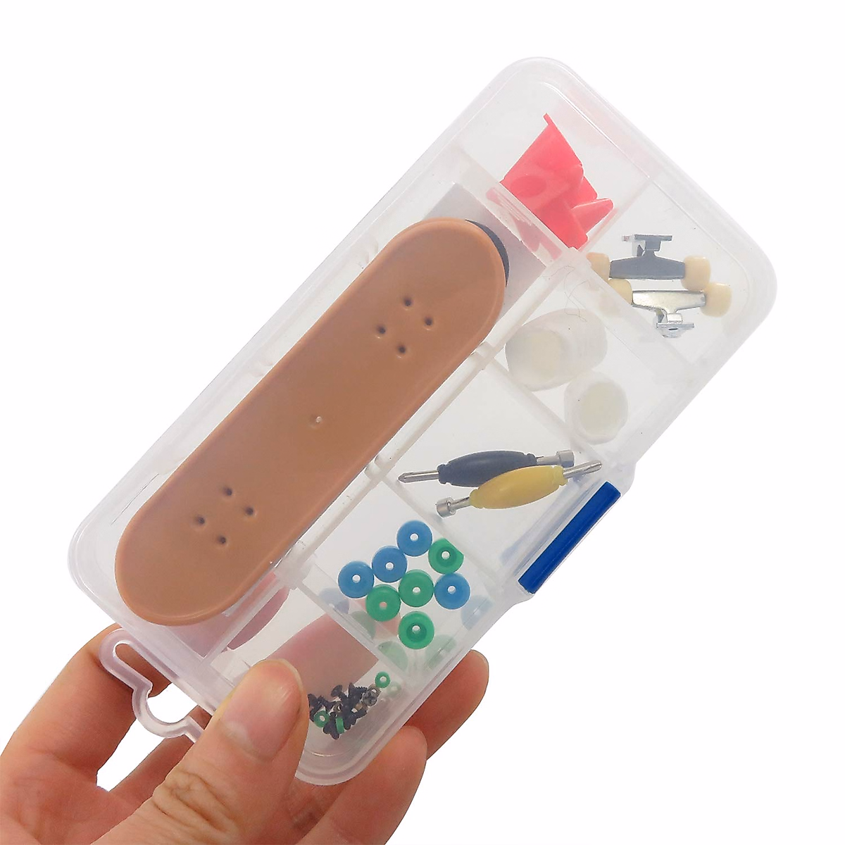 RemeeHi DIY Fingerboard with Nuts Trucks Tool Kit Basic Bearing Wheels Packaged in Box