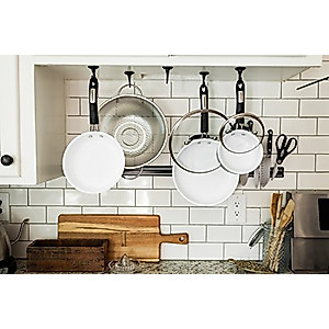 DLD Stainless Steel Micro-Perforated 5-Quart Colander - Professional Strainer with Heavy Duty Handles and Self-draining Solid Ring Base - Dishwasher Safe