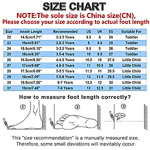 Toddler Girls Boots Little Kid Shoes Short Boots Girls School Leather Shoes Big Kids Mid Calf Boots (Black, 2.5-3 Years Toddler)