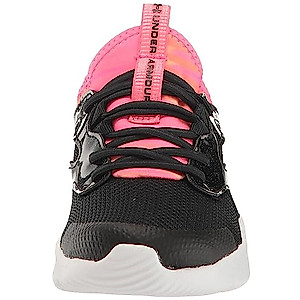 Under Armour Girls' Pre School Infinity 2.0 Print Alternate Closure, (002) Black/Black/Pink Shock, 2, US