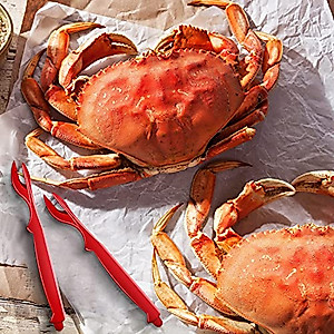 20Pcs Crab Legs Crackers - Crackers Picks Tools Set for Lobster, Crab, Crawfish, Prawns, Shrimp, Easy Opener Shellfish picks knife, Seafood Tools with Bag