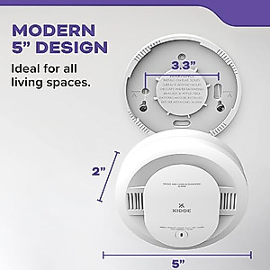 Kidde Smoke & Carbon Monoxide Detector, AA Battery Powered, LED Warning Light Indicators, 2 Pack