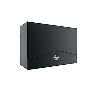 Gamegenic Double Deck Holder 160+ Casual Deck Box | Double-Sleeved Card Storage with Two Removable Deck Holders | Innovative Cobra Neck Technology | Holds up to 160 Cards | Black Color | Made