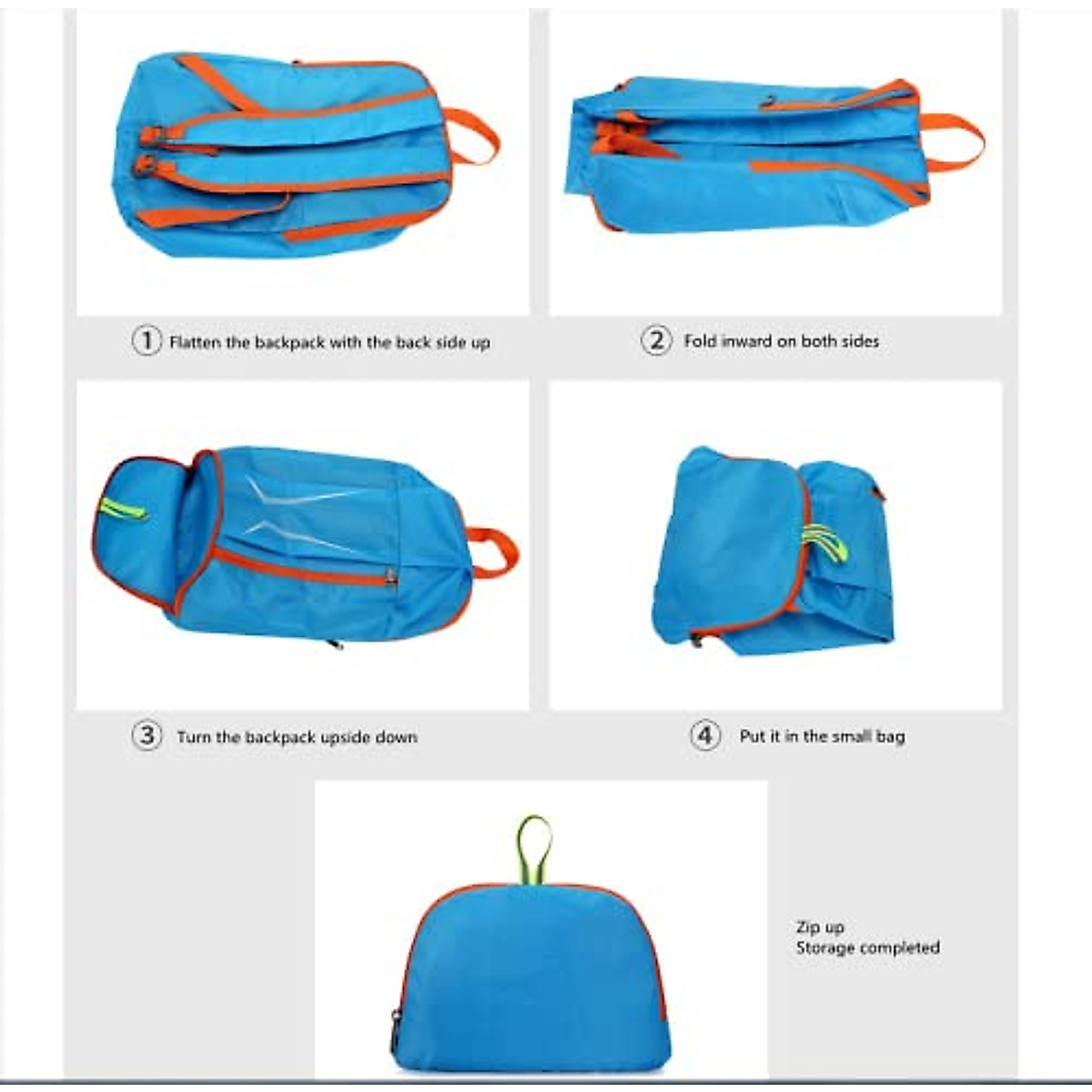 Small Hiking Backpack, 15L Lightweight Travel Backpack Packable Backpack Daypack for Women Men (Black)