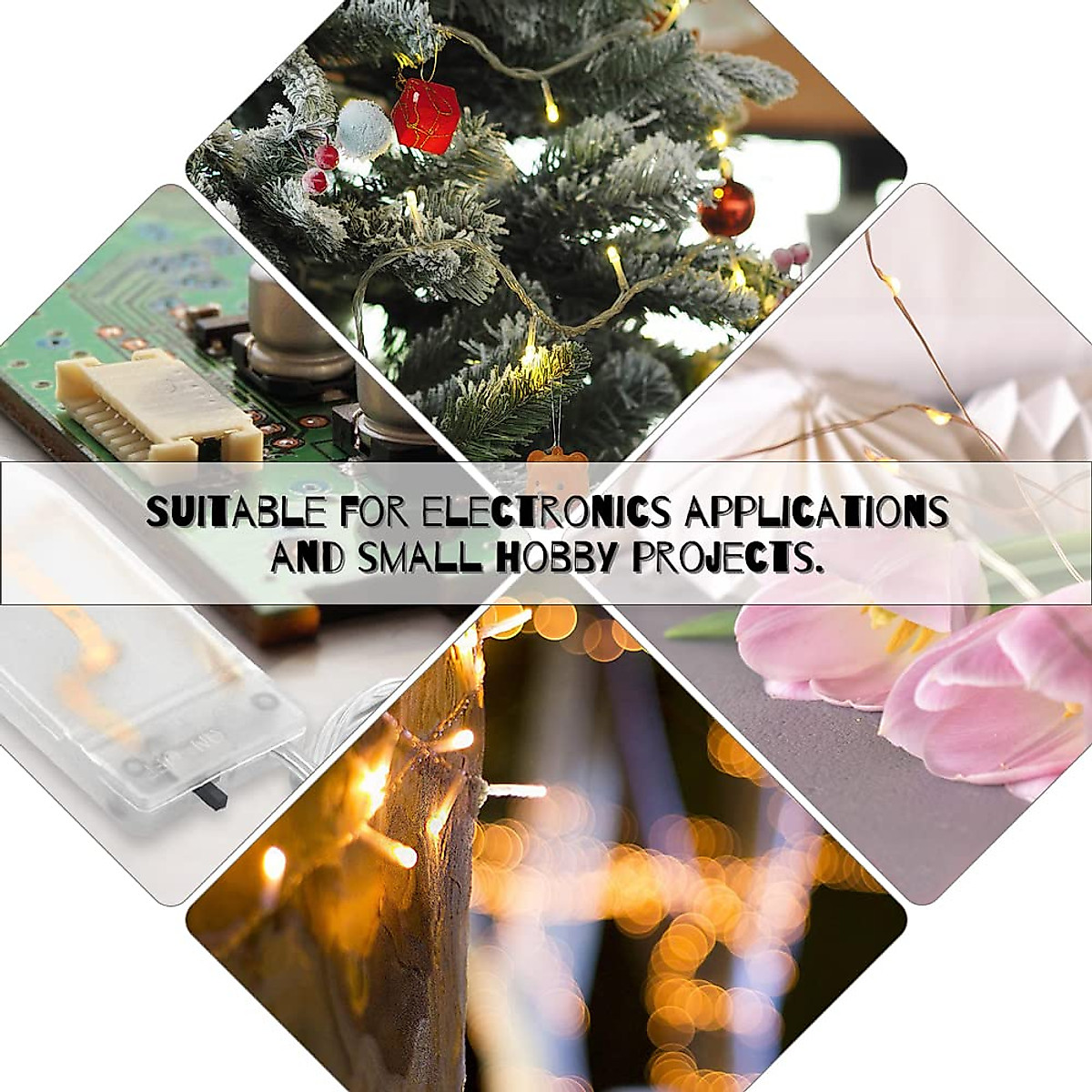 WMYCONGCONG 15 PCS 2X 3V CR2032 Battery Holder Coin Button Cell Battery Holder Case with ON/Off Switch Lead Wire Type (Clear)