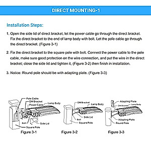 LEDMyplace 150W LED Pole Light 5700K 21000LM Universal Mount Bronze AC120-277V Waterproof IP65 UL DLC Listed LED Shoebox Lights Parking Lot Lights