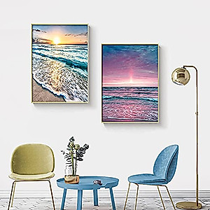 6 Pack Diamond Painting Kits, 5D Diamond Art Kits for Adults Full Drill Diamond Paintings Kit Crafts for Adults Kids Beginners, DIY Beach Diamond Painting Packs Gem Art Home Wall Decor 11.8x15.7inch