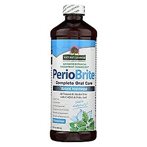 Nature's Answer PerioBrite Alcohol-Free Mouthwash Winter Mint 16 fl oz Vitamin Supplements