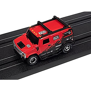 Auto World Xtraction Rally 2005 Hummer H2 (red) HO Scale Slot Car