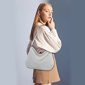 Montana West Hobo Bags for Women Purses and Handbags Classic Simple Top Handle Shoulder Satchel Bags MWC-085WH