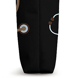 Stethoscope Heart Black History Month BLM Nurse RN Nursing Tote Bag