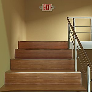 FREELICHT 12 Pack Exit Sign with Emergency Lights, Two LED Adjustable Head Emergency Exit Light with Battery, Exit Sign for Business