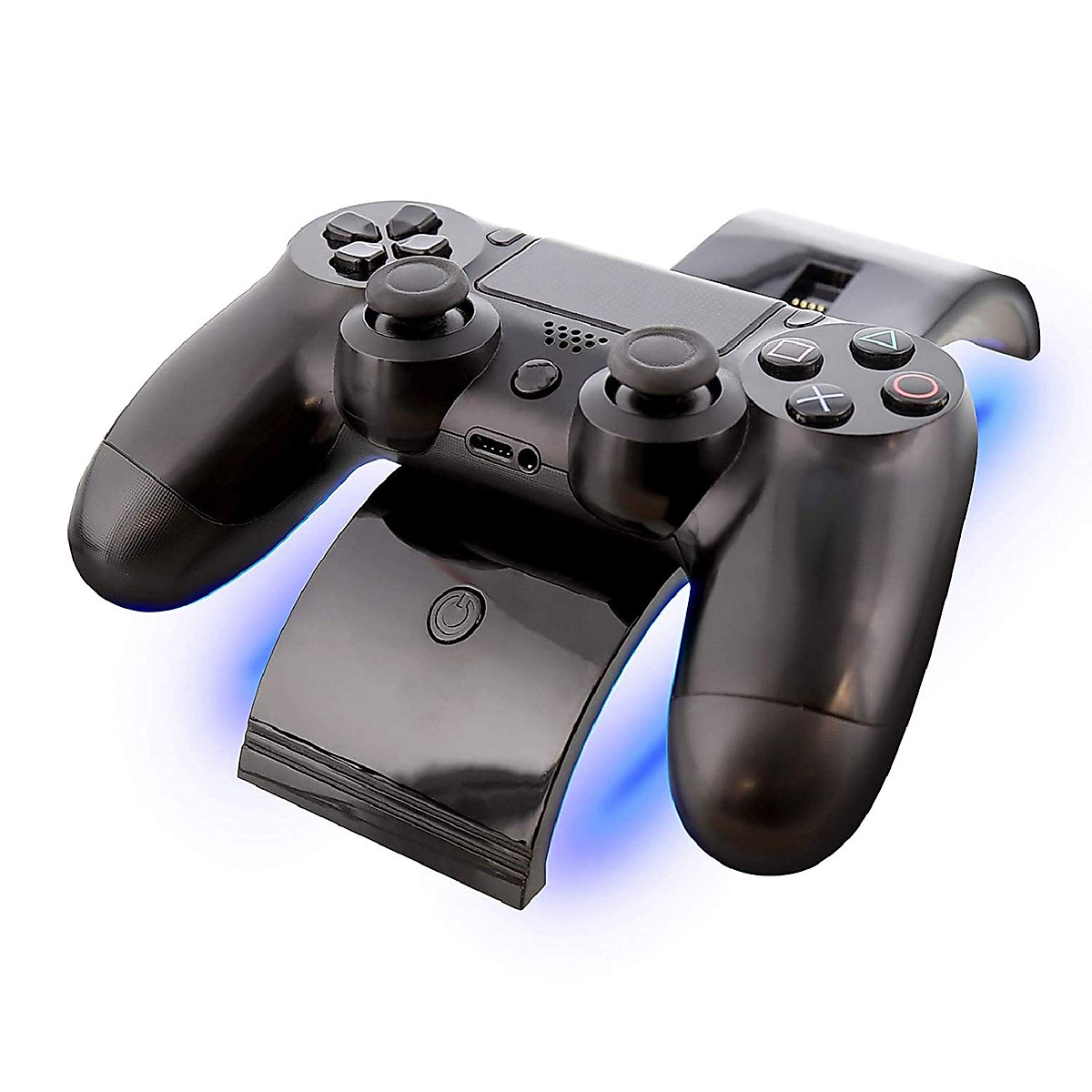 Nyko Charge Curve for PlayStation 4 - The Easiest Way to Charge your PS4 Controller - Drop and Charge Design - Low Profile - Blue Leds - Charges 2 Dualshock4 Controllers Simultaneously - PlayStation 4