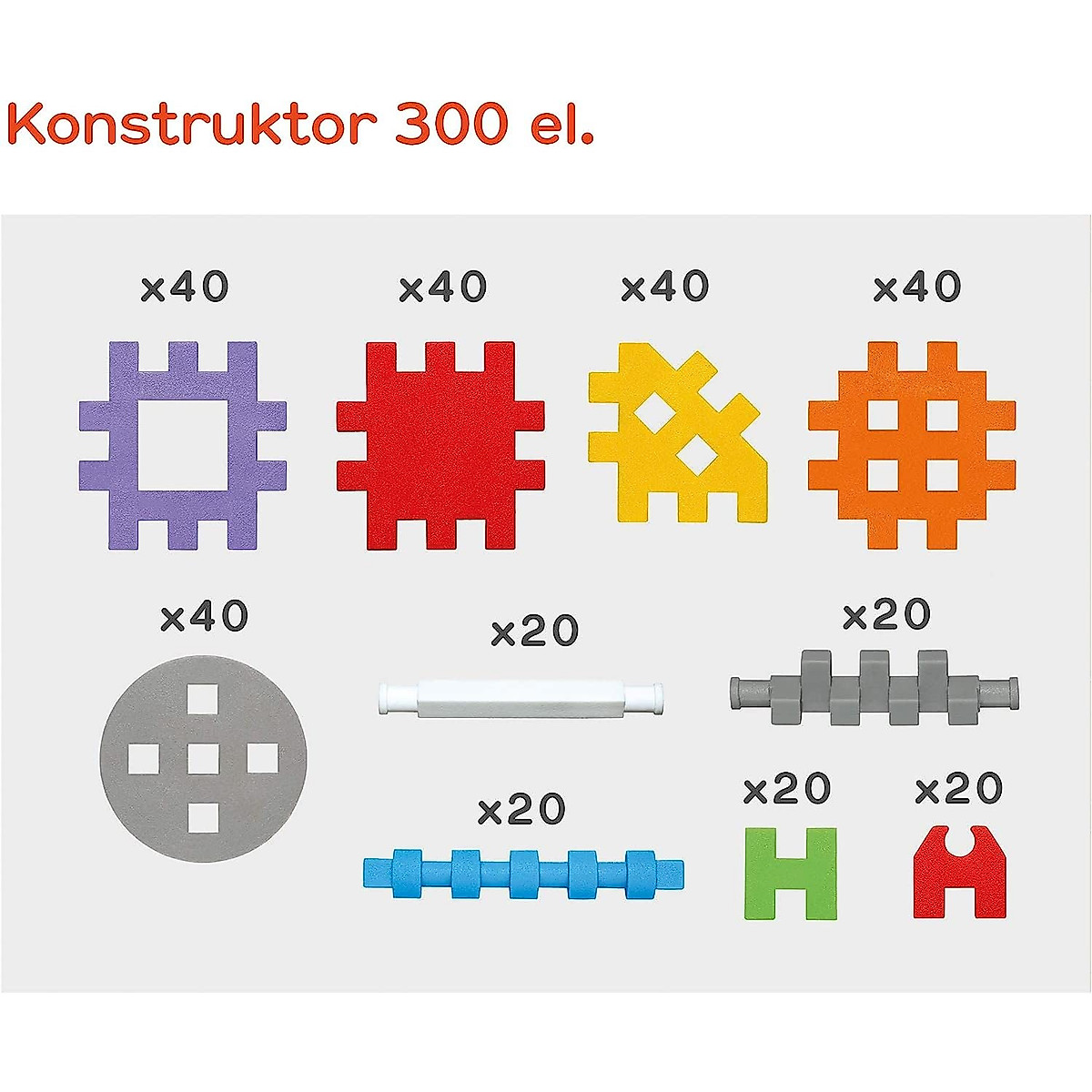 Mini Waffle Block Construction Playset for Kids- Big Box- 300 Rainbow Interlocking Puzzle Pieces-Improves Fine Motor Skills- STEM/ STEAM Building Montessori Toys for Boys and Girls Ages 3+