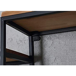 Wine Rack Stylish Simplicity Wrought Iron Wall Mounted Europeanstyle Retro Solid Wood Multifunctional Storage Rack Wine Cabinets for Living Room Bar, PIBM