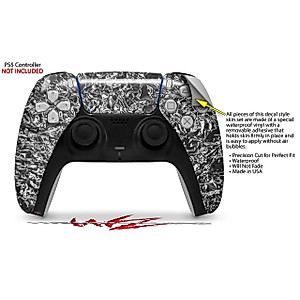 WraptorSkinz Skin Wrap compatible with Sony PS5 DualSense Controller Aluminum Foil (CONTROLLER NOT INCLUDED)