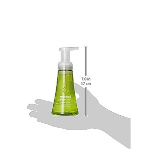 Method Foaming Hand Soap, Green Tea + Aloe, Biodegradable Formula, 10 Fl Oz (Pack of 6)