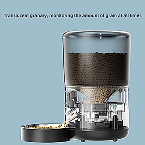 Mcacetine Automatic Cat Feeders, Auto 4L Timed Cat Dog Feeder Pet Dry Food Dispenser Smart cat Dog Feeder with Stainless Steel Bowl for Small Medium Pets