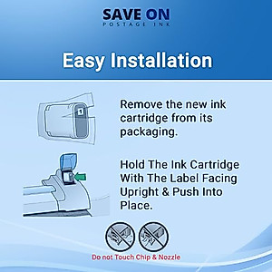 Save On Postage Ink Compatible PB 787-1 Red Postage Machine Ink - Cartridge for Sendpro P/Connect+ Series Mailing System, 787-1 Extra High Yield Red Ink Cartridge - Postage Meter Cartridge