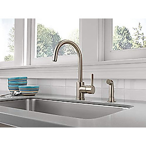Peerless Precept Single-Handle Kitchen Sink Faucet with Side Sprayer, Stainless P199152LF-SS