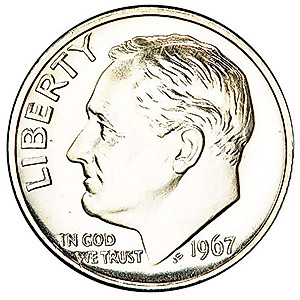 1967 SMS Roosevelt Dime Choice Uncirculated US Mint