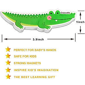 Refrigerator Magnets for Kids 64 PCS Animals Magnets Toys -Dinosaurs Insect Ocean Sea Animal Magnets - Foam Animal -Fridge Magnets for Toddlers Educational Toy for Preschool Learning