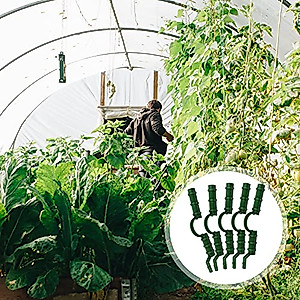 Cabilock 20pcs Garden Building Tube Clip Greenhouses Row Covers Clips Shelters Banner Frame Greenhouse Frame Pipe Tube Film Clip