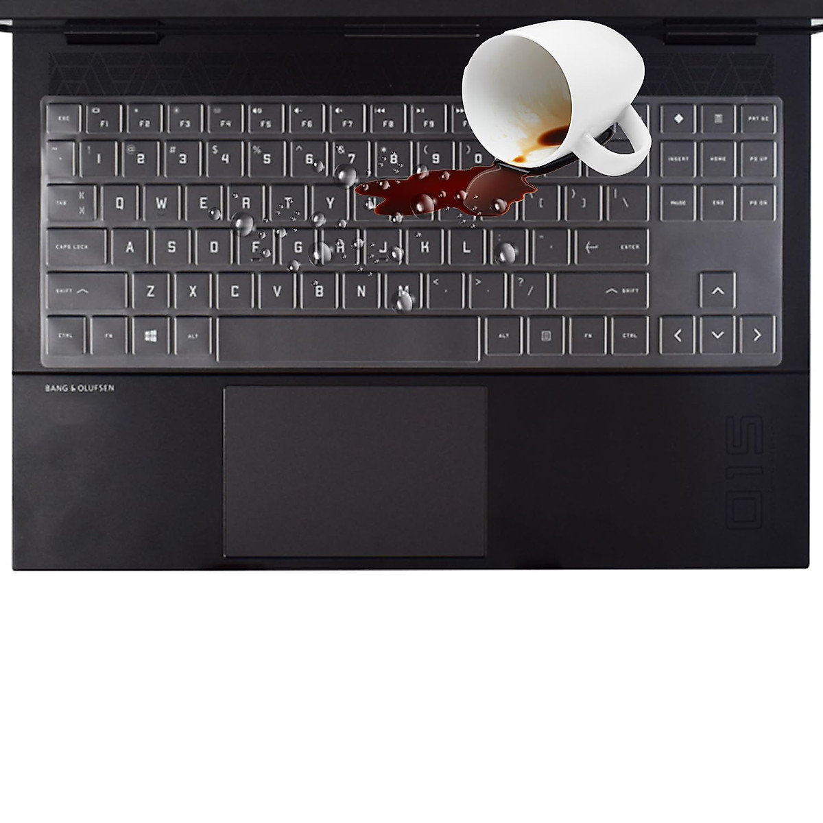 Keyboard Cover for 16" HP Omen 16t-u100/u000 16-u1047nr 16-u0097nr 16t-wf000 16-wf0097nr 16z-xf000 16-xf0033dx xf0087nr 16z-xd000 16-xf0087nr 16-n0797nr 16t-b100, Omen 15-ek0013dx ek1013dx 15-en1097nr