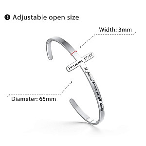 M MOOHAM Christian Gifts for Women Friends, Friendship Gifts Cross Bracelet A Friend Loves at All Times Best Friend Bracelet