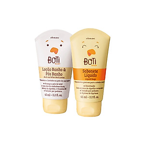 O BOTICARIO Boti Baby Mini Moisturizing Lotion and Liquid Soap Gift Set, 2.2 Oz (each)