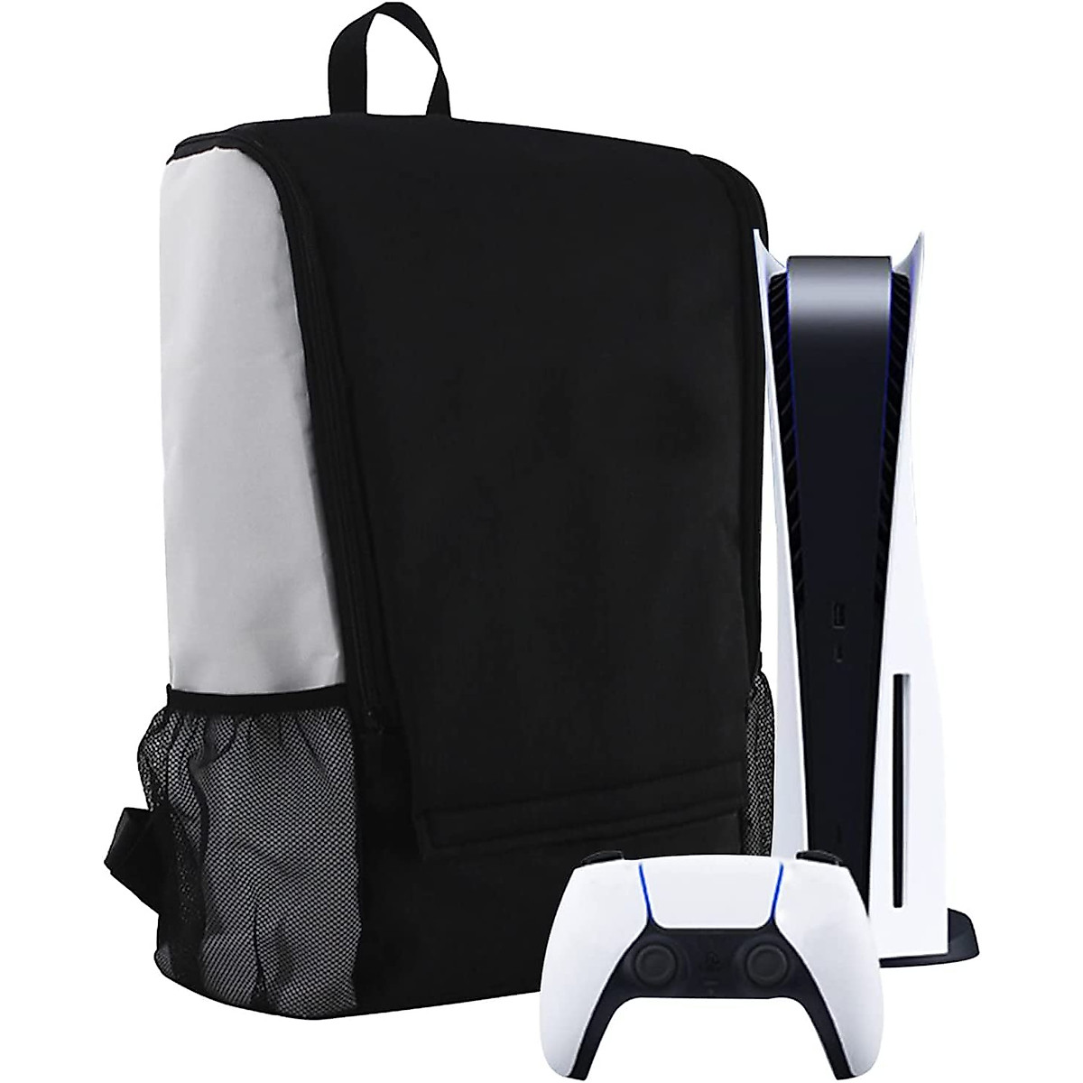 MEGCCR Travel Storage Bag Backpack PS5 Mainframe Protective Bag A Handle Bag PS5 Set Multifunctional Travel Carrying Case