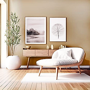 Bellacat Faux Olive Tree 5ft，Olive Trees Artificial Indoor with Natural Wood Trunk and Realistic Leaves and Fruits. 5 Feet(60in) Fake Olive Tree for Home House Office Décor.