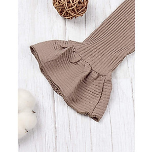 bilison Toddler Baby Girl Dress Flare Long Sleeve Solid Color Irregular Sundress Party Princess Dress