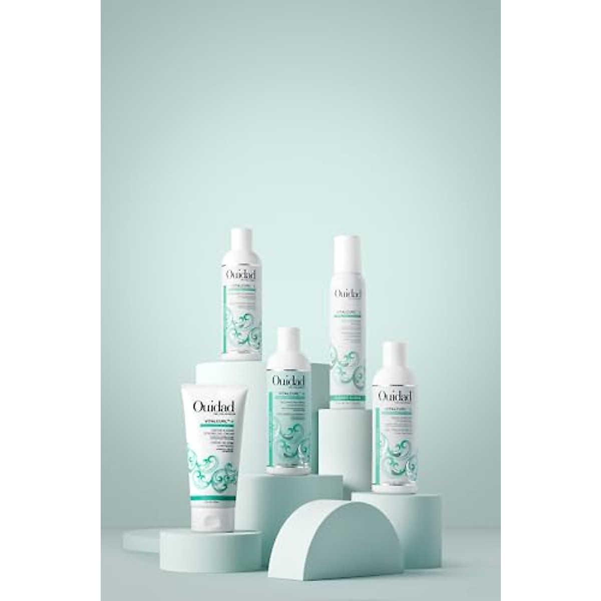 Ouidad VitalCurl+ Curl Defining Mousse, Lightweight Hair Foam, Styler for Soft, Touchable Hold, Adds Shine, Bounce & Volume, For Spiral Curls