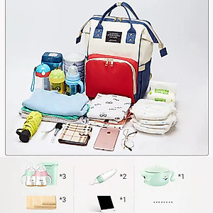 CHERSE Diaper Bag Backpack,Large Travel Diaper Changing Backpacks,Multifunction Portable Waterproof Baby Nappy Bags for Boys & Girls, Baby bag,Stroller Accessories