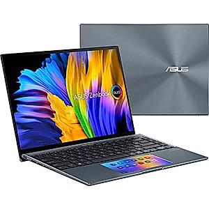 ASUS ZenBook 14X OLED UX5400 14" QHD+ Touchscreen (Intel 12-Core i7-1260P, 16GB RAM, 1TB SSD, RTX 2050) Business Laptop, Innovative ScreenPad, Backlit, FP, Thunderbolt 4, IST HDMI, Win 11 Pro - 2023