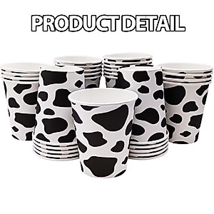 30 Pcs Cow Cups Cowgirl Cups Cow Print Paper Cups Cow Party Favors Farm Birthday Party Supplies Cowgirl Baby Shower Decorations
