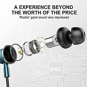 USB C Wired Earbuds, in Ear Earphones USB Type C Headphones for Laptop with Microphone, Magnetic Noise Canceling Headset Compatible for PC iPad Pro Samsung MacBook